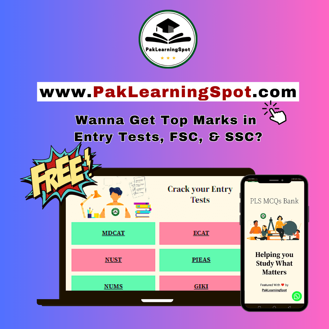 MDCAT 2021 Past Papers 1 - PLS Prep by PakLearningSpot PLS