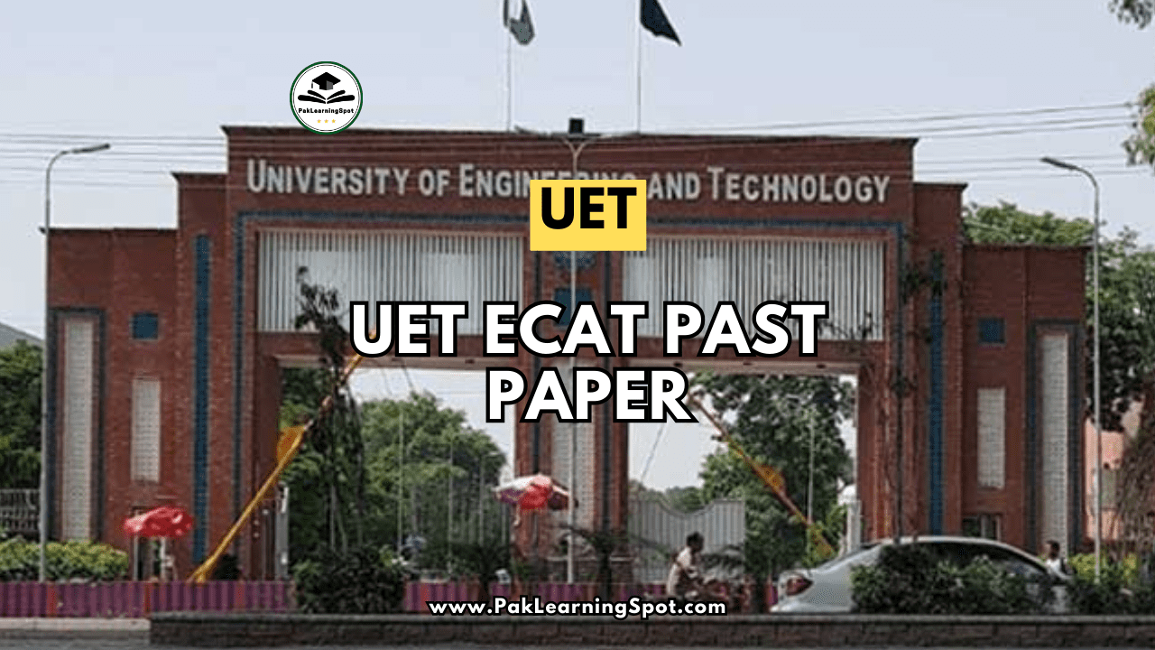 UET ECAT Past Paper - PLS Academy - LearnoSpot UET ECAT Past Paper - PLS Academy - LearnoSpot