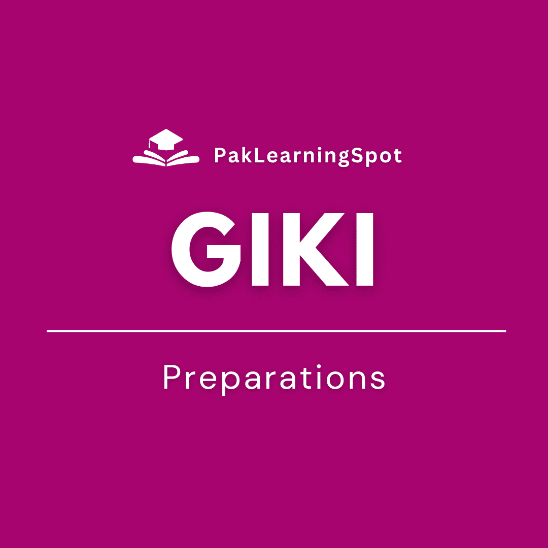 GIKI Entry Test - LearnoSpot by PLS PLS preparations